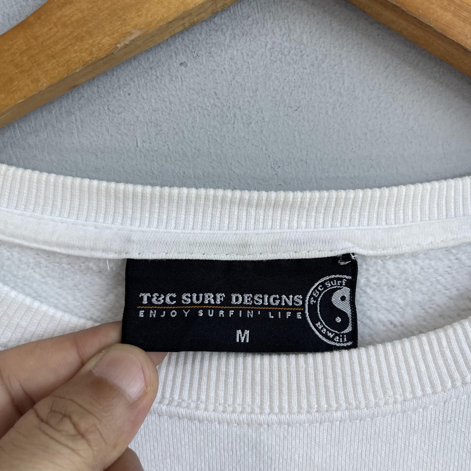 Vintage Town and Country Crewneck Sweatshirt Medium 90s T&C Surfboard ...