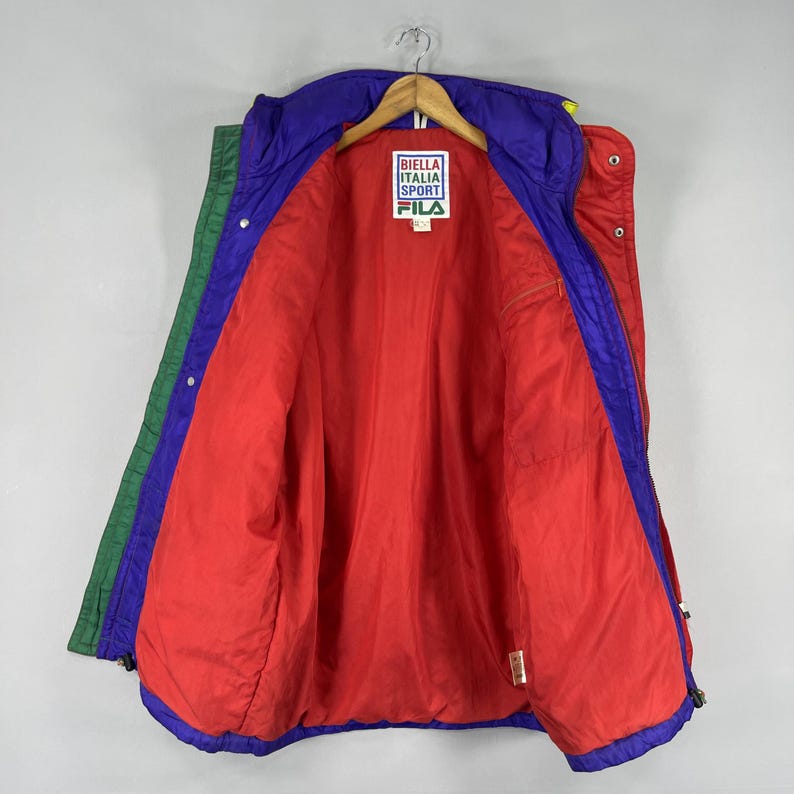 Vintage 1990s FILA Ski Jacket Large Fila Italia Sport Multicolor Skiing ...