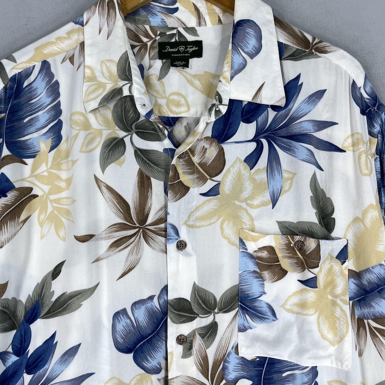 Vintage Y2K DAVID TAYLOR Hawaii Shirt Xlarge Hawaiian Sailing Beach ...