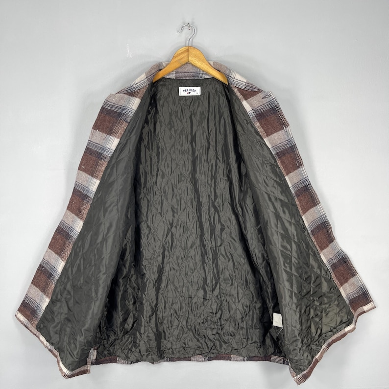 Vintage 1990s PRO KEDS Flannel Jacket Oversized Pro Keds Plaid ...
