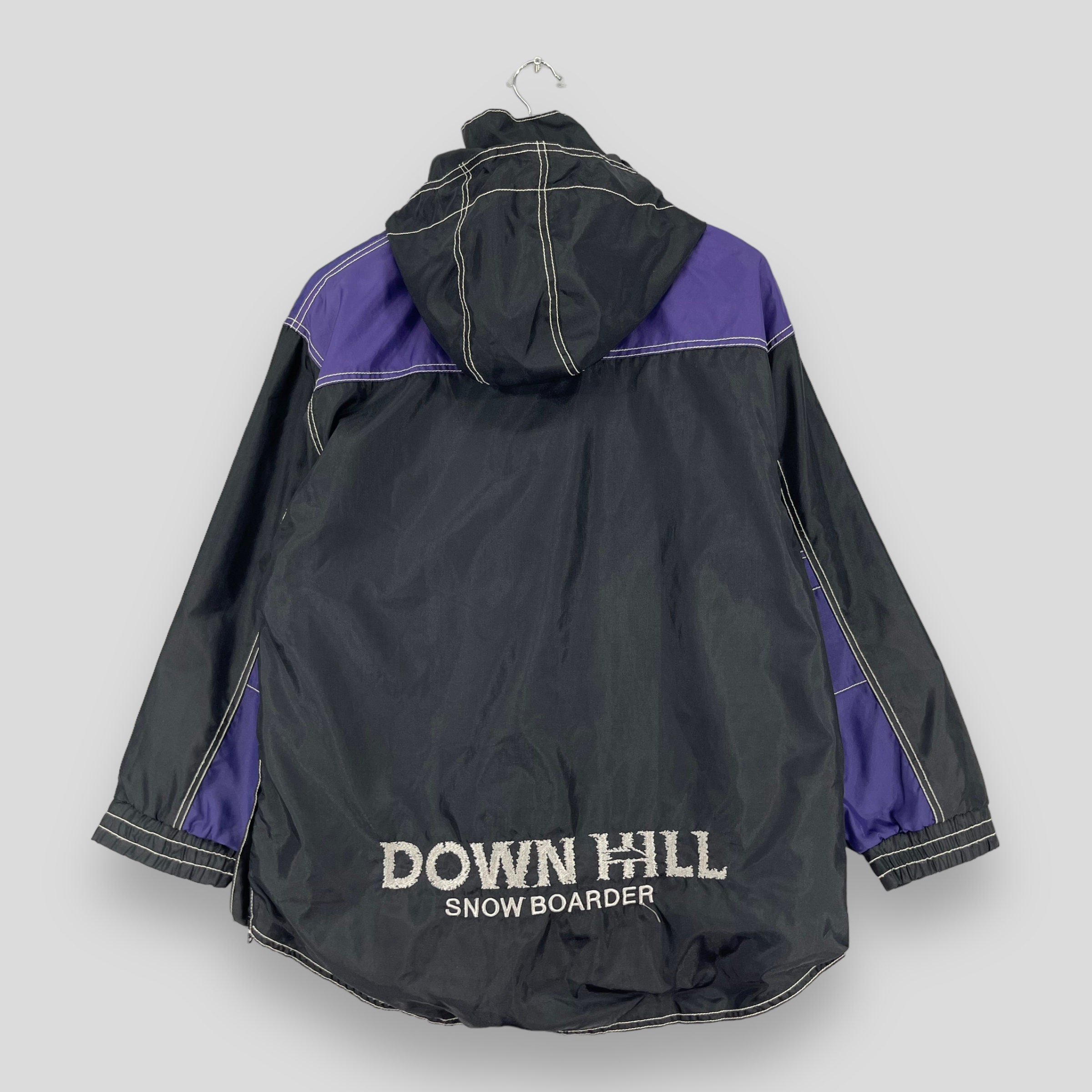 Vintage DOWN HILL Anorak Jacket Large 1990s Down Hill Snow Boarder ...
