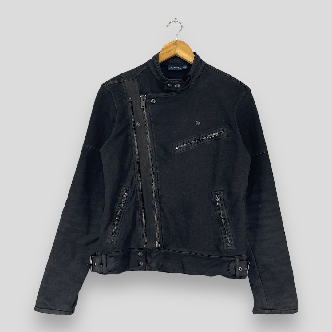 Polo RALPH LAUREN Bikers Jacket Small Vintage Y2K Ralph Lauren Ramones ...