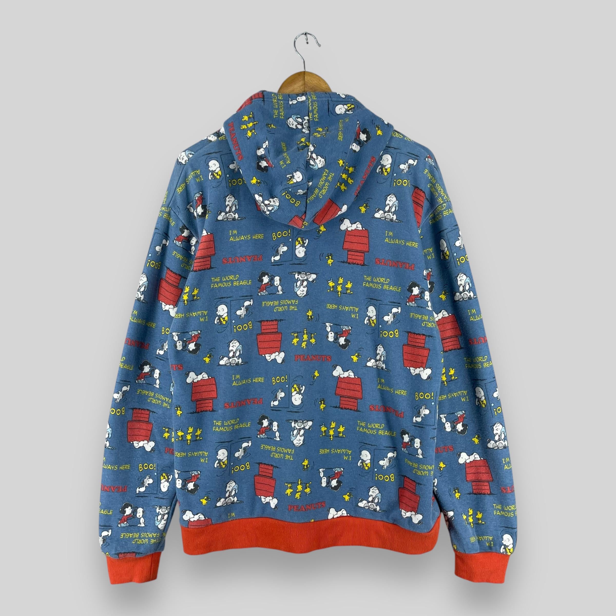 Vintage SNOOPY Joe Cole Zipper Sweater Large Y2K Snoopy the World ...