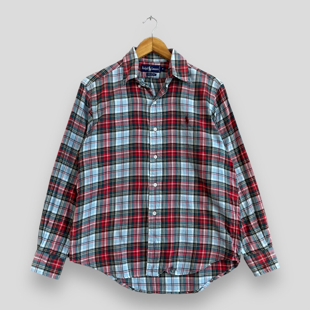 Vintage POLO Ralph Lauren Flannel Shirt Small 1990s Plaid Vintage POLO Ralph Lauren Flannel Shirt Small 1990s Plaid