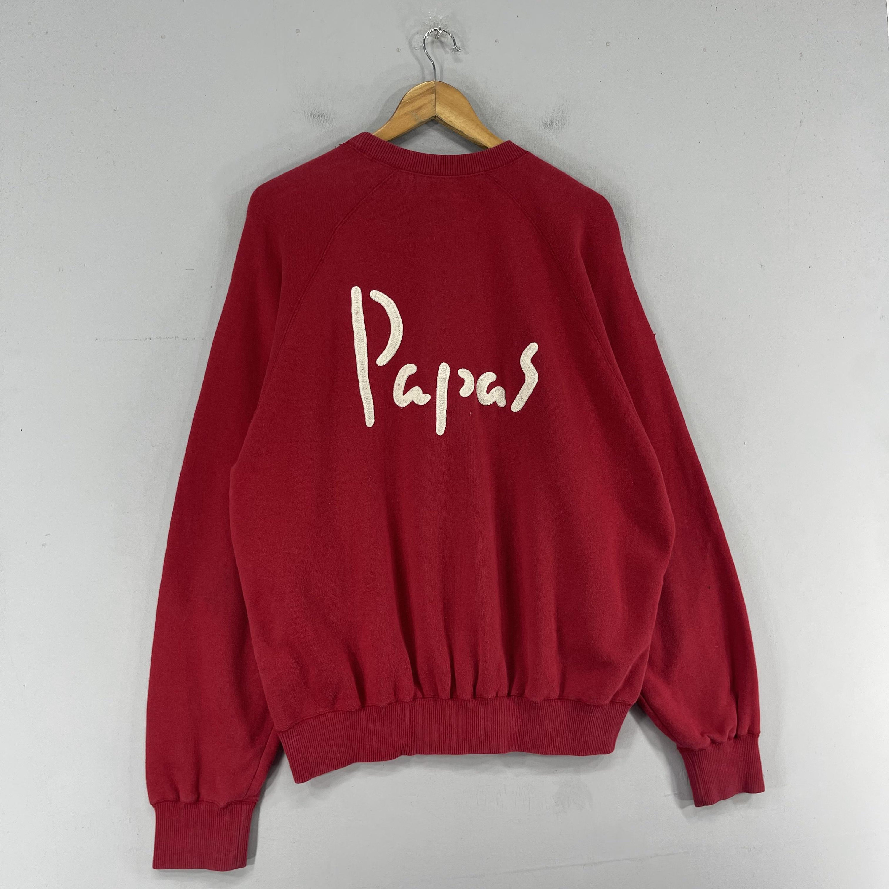 Vintage 90's PAPAS Maniere De Heming Crewneck Sweatshirt Large Papas ...