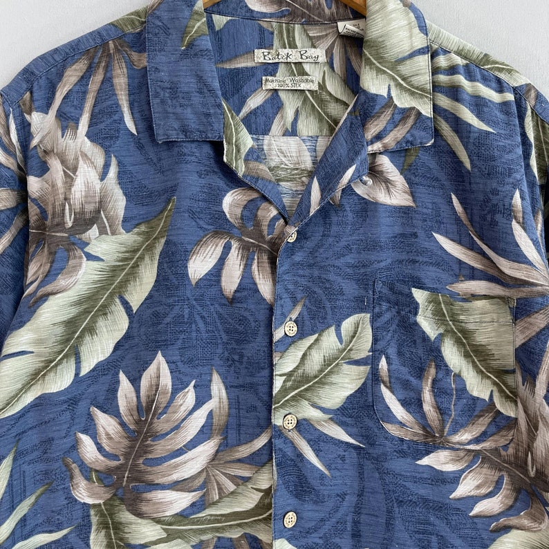 Vintage 1990s BATIK BAY Silk Hawaii Shirt Xlarge Hawaiian Aloha ...