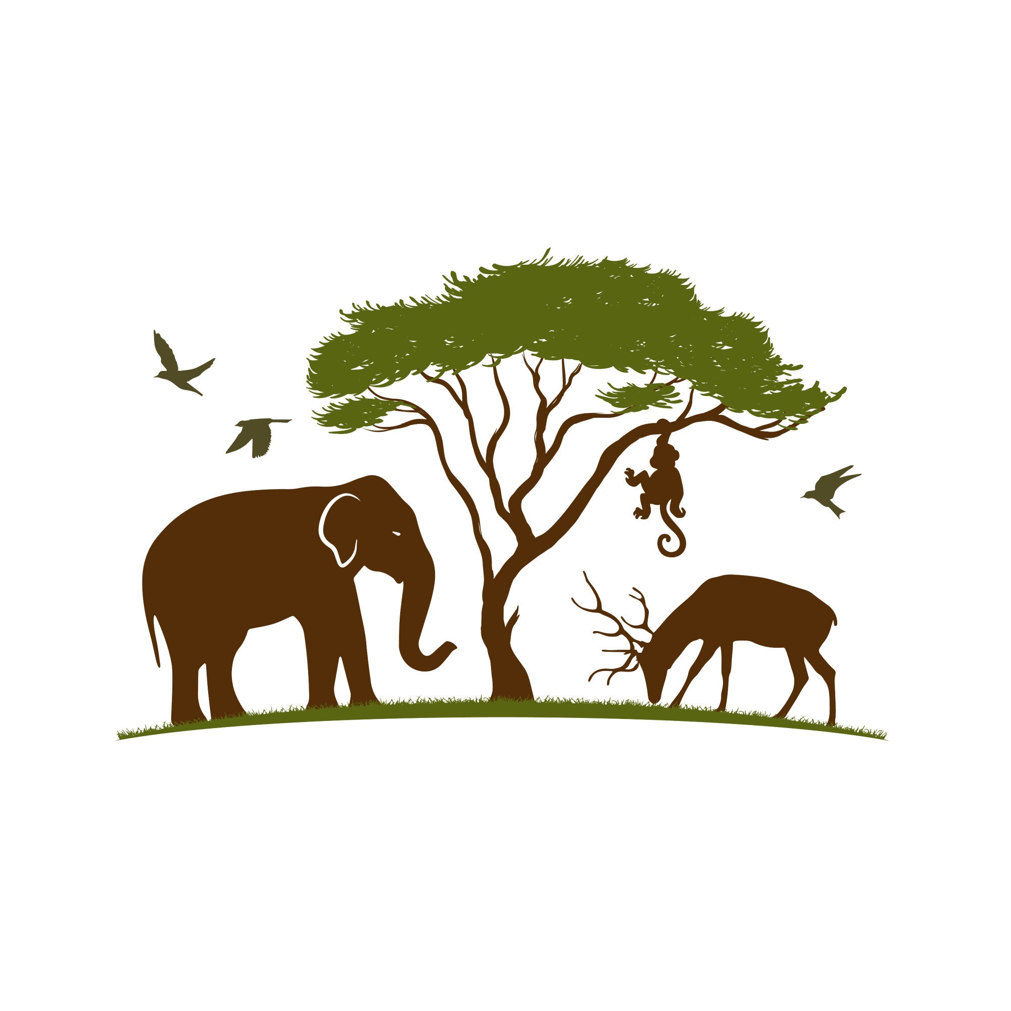 Jungle Safari Logo - Digital Files - Etsy