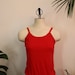 Vintage 1970s 80s Xs Red Spaghetti Strap Tank Top Sleeveless - Etsy