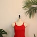 Vintage 1970s 80s Xs Red Spaghetti Strap Tank Top Sleeveless - Etsy