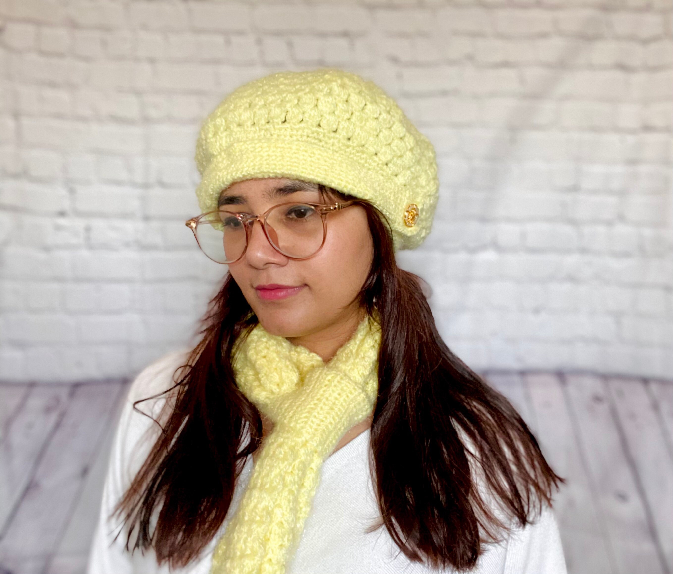 Handmade Wollen Cap and Muffler Set for Men and Women - Etsy