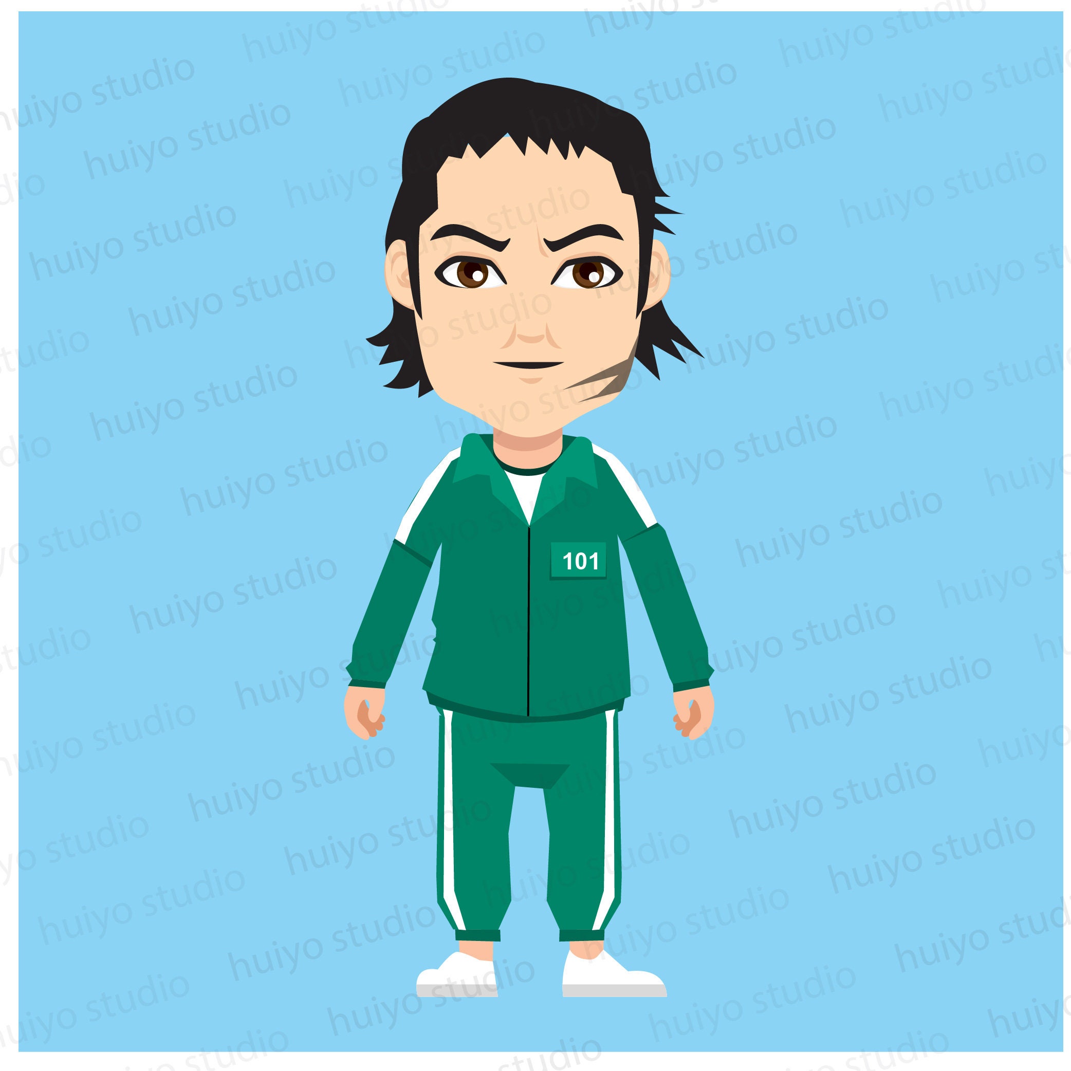 Squid Game Chibi Character PDF PNG EPS Ai Download - Etsy Hong Kong