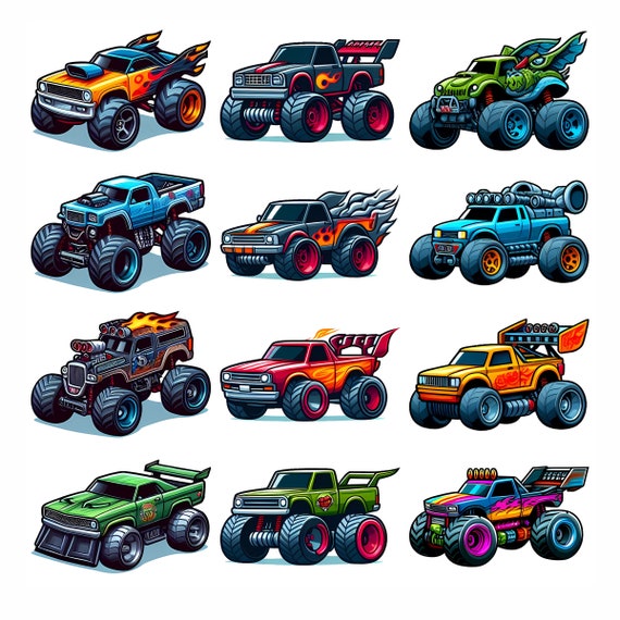 Cartoon Monster Jam