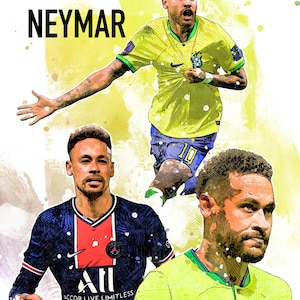 3 Design Neymar Jr Football Poster, Printable Poster, Print, Football ...