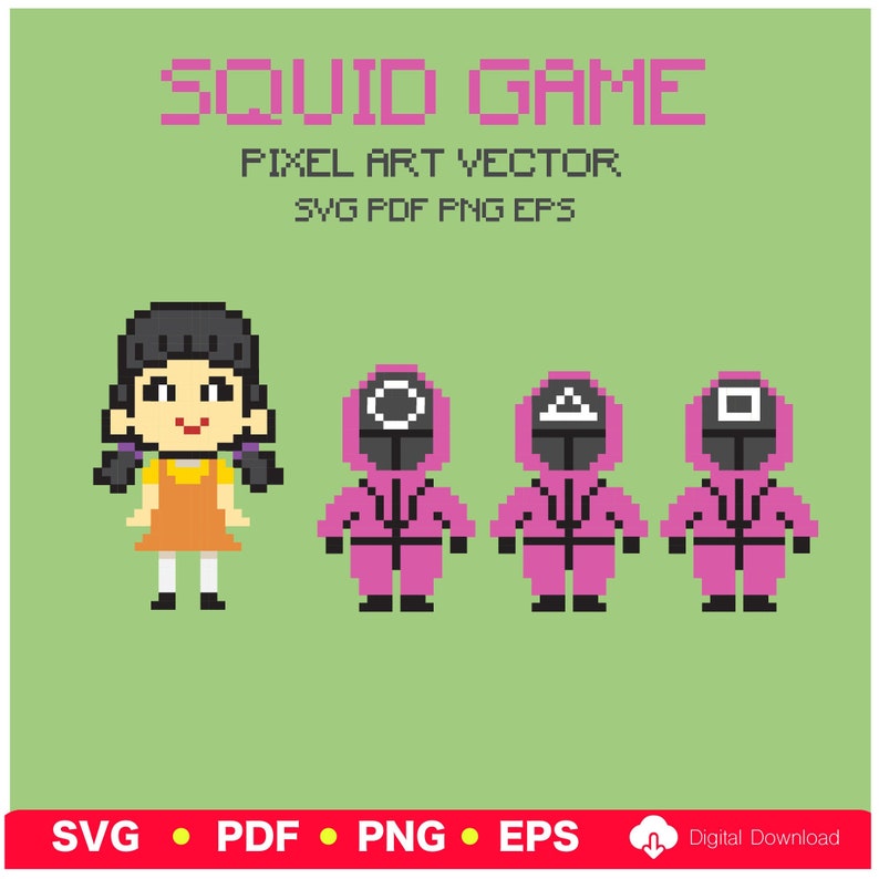 Squid Game Logo Minecraft Pixel Art Pixel Art Game Logo Hot Sex Picture The Best Porn Website