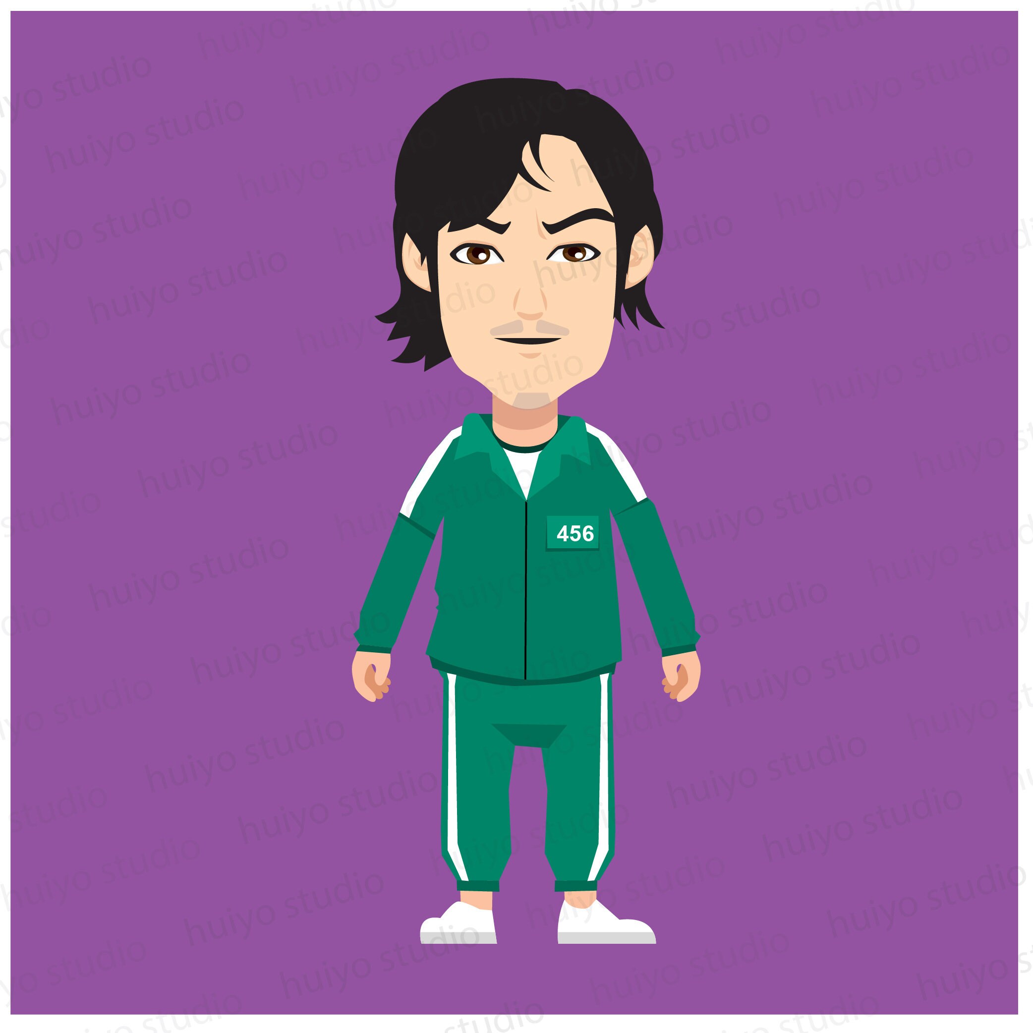 Squid Game Chibi Character PDF PNG EPS Ai Download - Etsy Hong Kong