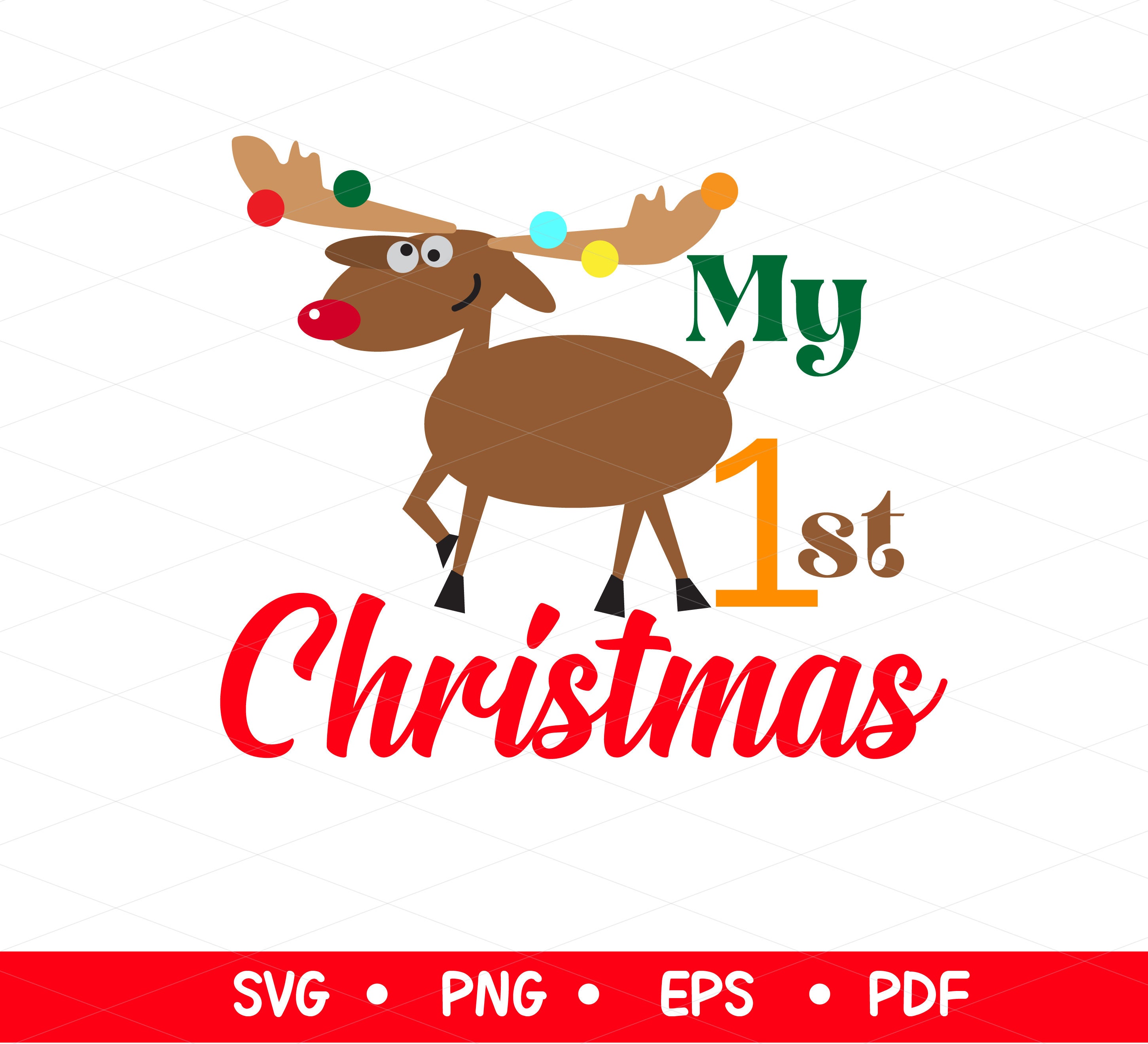 My First Christmas Svg Bundle, First Christmas Svg PDF EPS PNG - Etsy