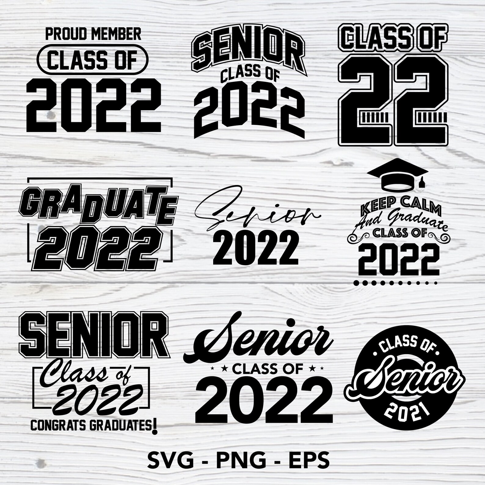 Class of 2022 Svg, Senior 2022 Svg, Senior Svg, Graduation Svg, Class ...