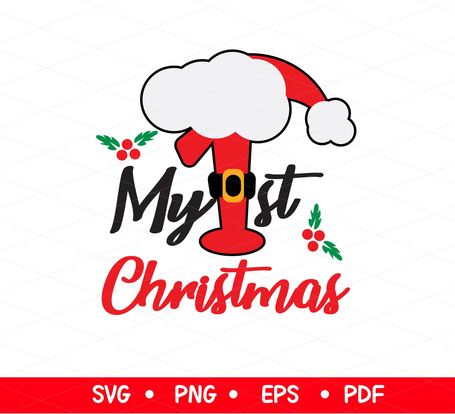 My First Christmas Svg Bundle, First Christmas Svg PDF EPS PNG - Etsy