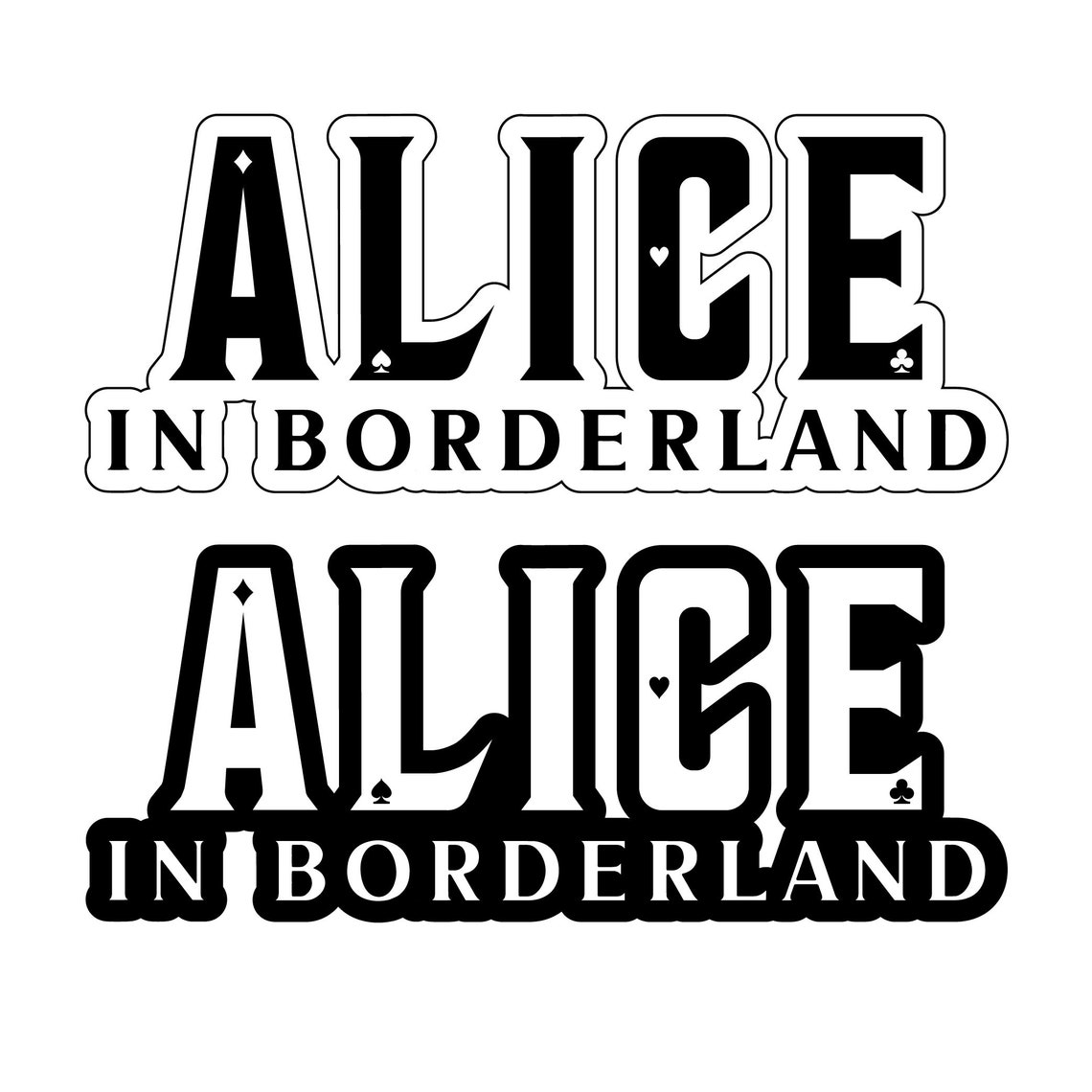 Alice in Borderland Logo SVG PNG EPS - Etsy