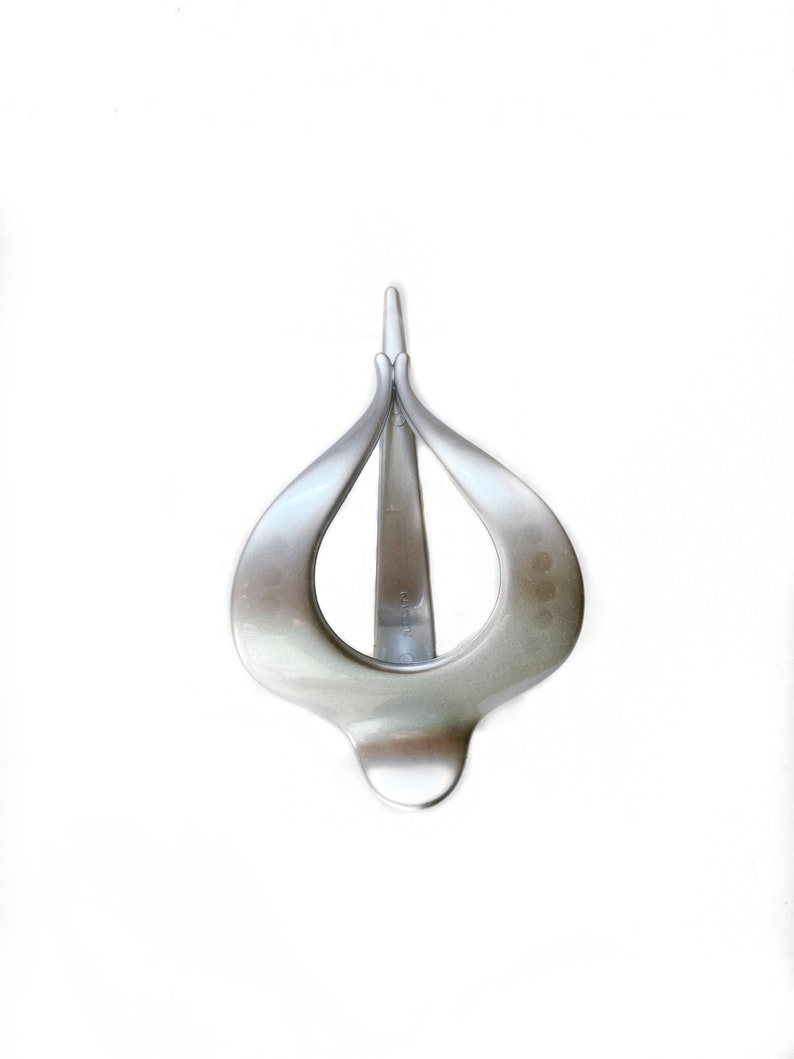 Large silver The Best Hair Clip | Etsy