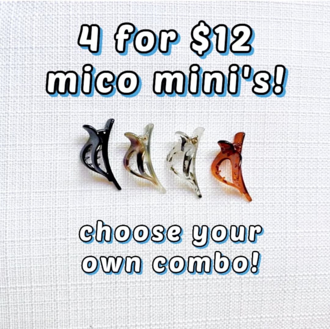 MICRO Mini's (4 for 12.00) | the Best Hair Clip - Etsy