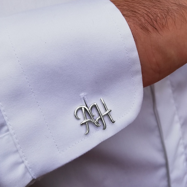 Letter Cufflinks - Etsy