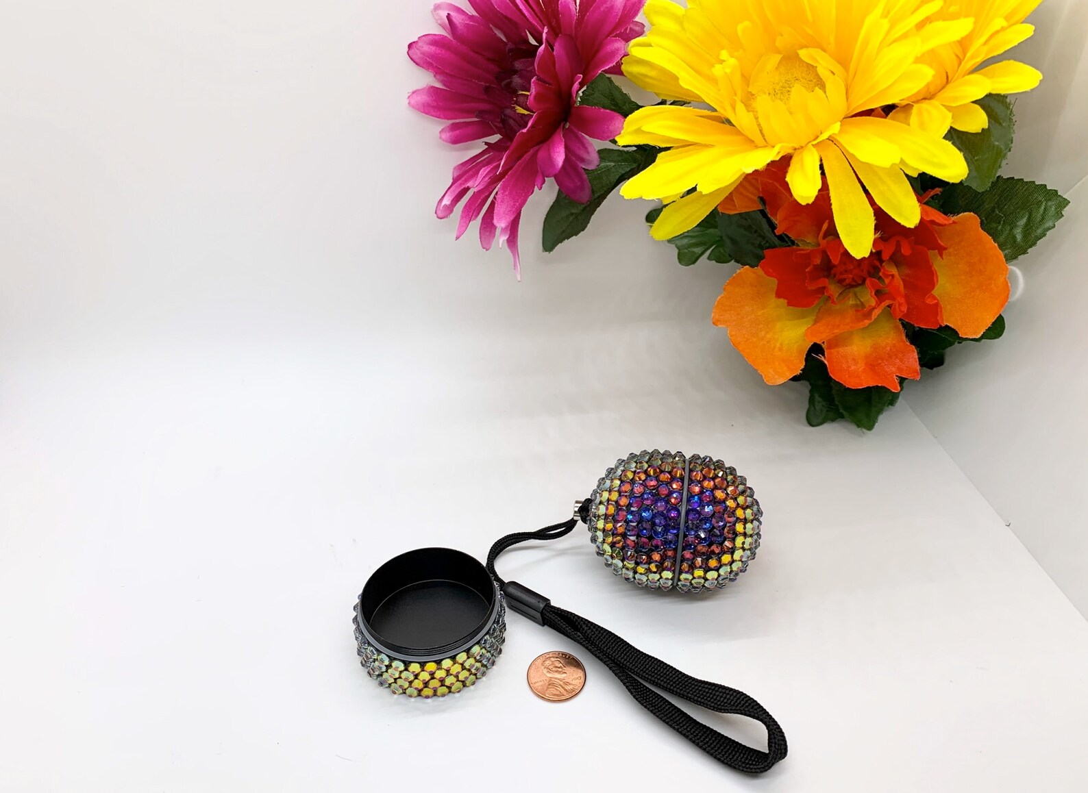 Blinged Out AM PM Pill Organizer 2 Times a Day Vitamin Box - Etsy
