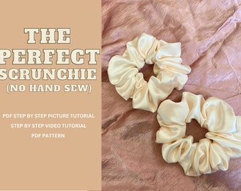 Scrunchie PDF Sewing Pattern Bundle Hair Accessories Scrunchies Beginner Sewing Patterns Easy ...