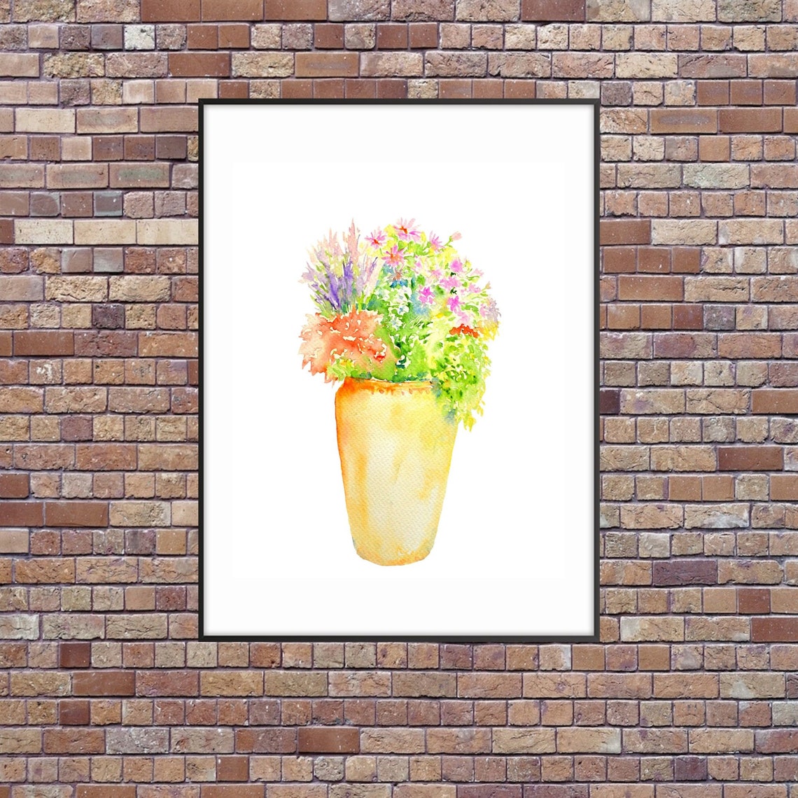 Spring Flower Watercolour Wall Art Printable Home Decor - Etsy Australia