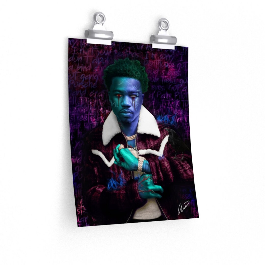 MATTE Roddy Ricch Poster Print - Etsy