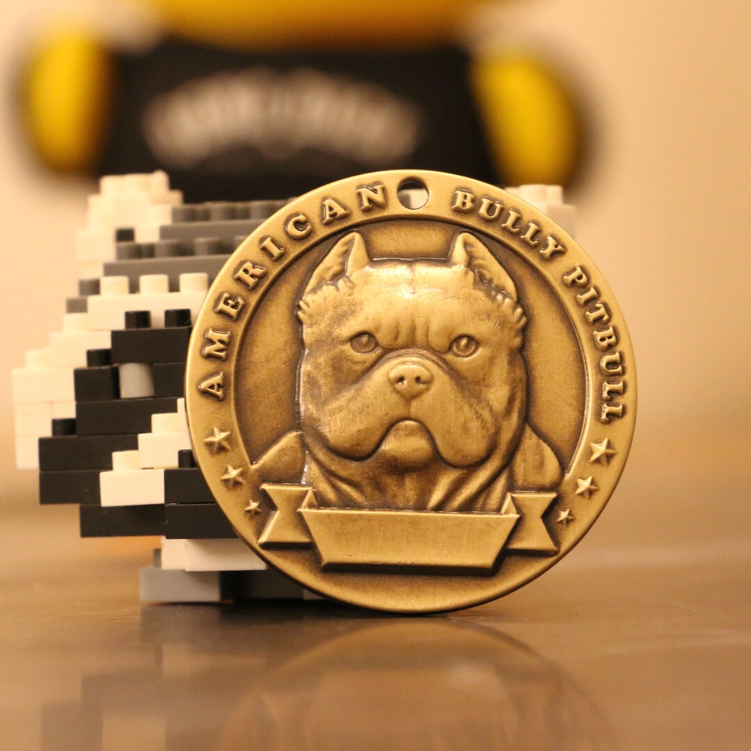 American Bully ID Tag• Plaque d’identité 3D• Technologie de gravure ...