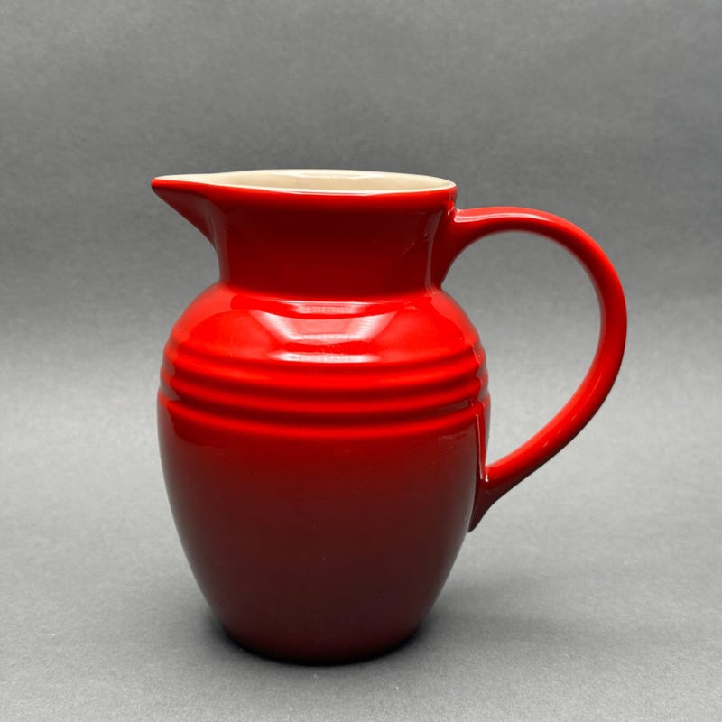 Red Ceramic Pitcher - Etsy