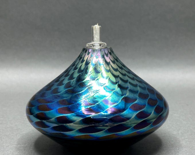 Vintage Signed Stuart Abelman Studio Art Glass GL33D 1993 Iridescent ...