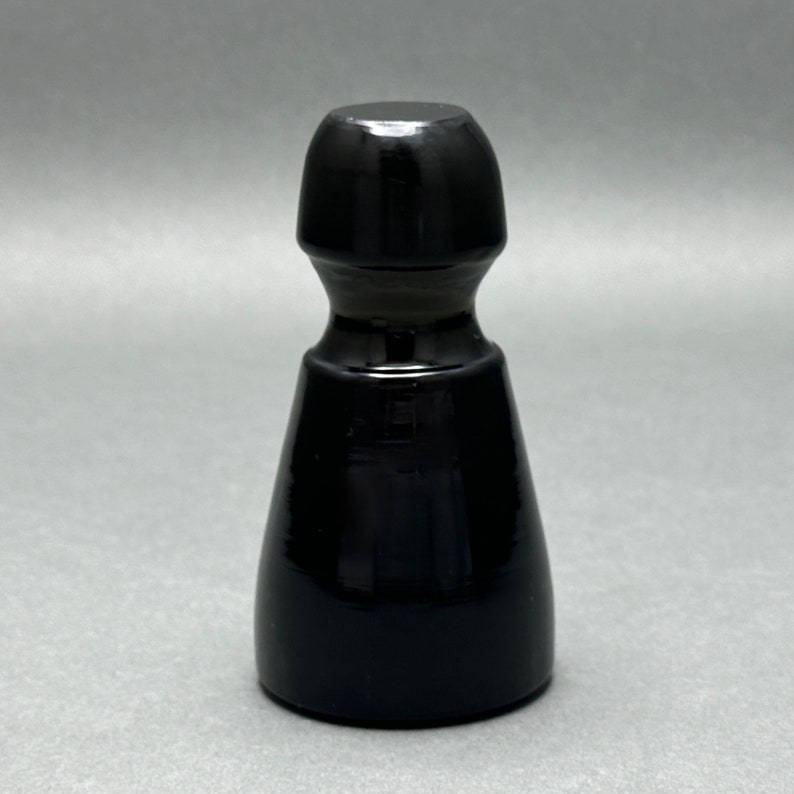 Vintage Hand Blown Dark Green/black Glass Scale Weight Form Paperweight ...