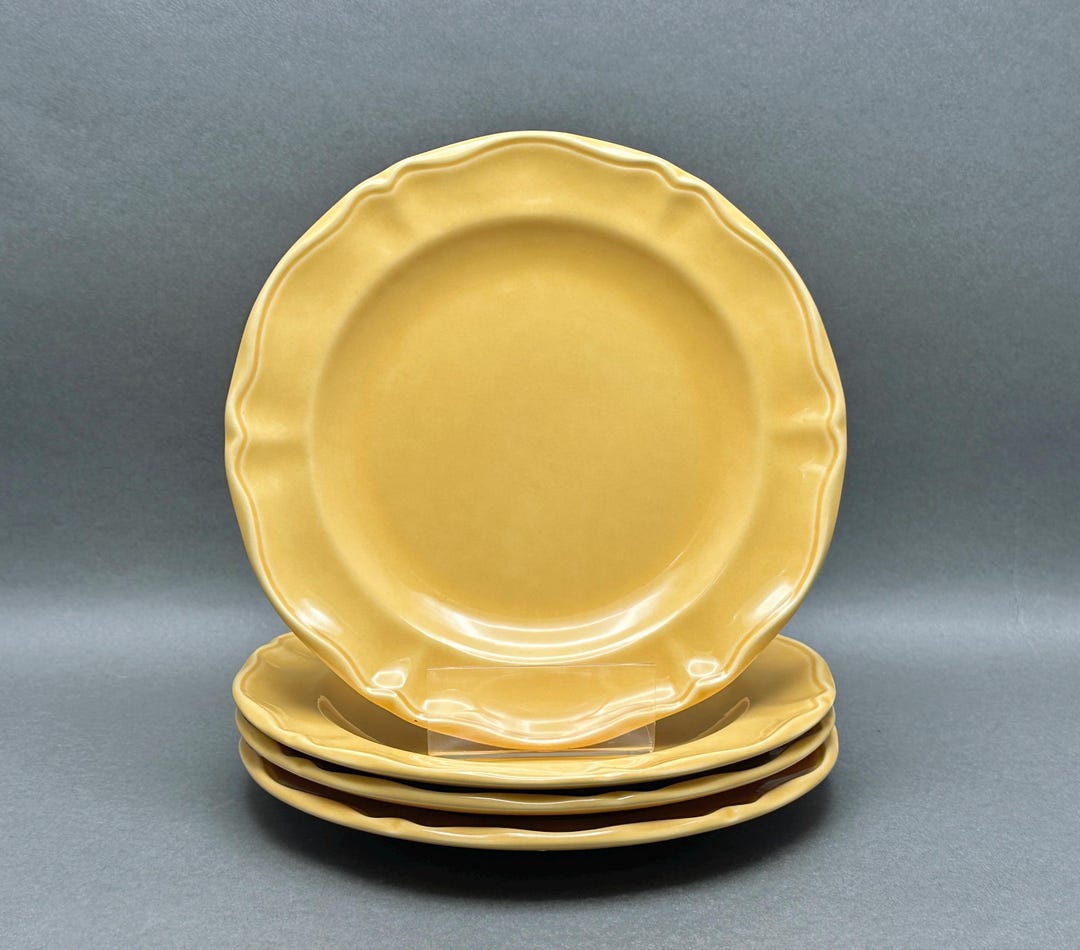 Vintage Varages France “luberon” Hand Made Butternut Yellow Ceramic ...