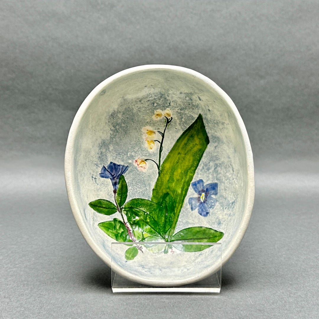 Vintage Salt Marsh Pottery lily of the Valley Studio Art Pottery ...