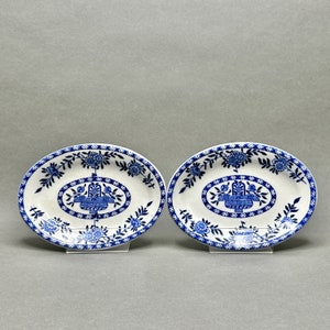 Antique Delph James M. Shaw & Co. New York Vitreous China Blue and ...