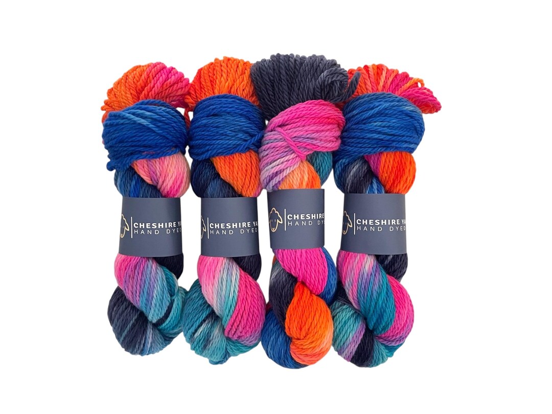 RAINBOW PARTY - Hand Dyed Yarn - Merino Wool - Chunky Weight - 100g ...