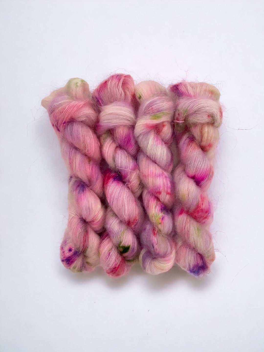 FAIRY DUST Hand Dyed Yarn Kid Mohair and Silk Lace Weight 50g Skein - Etsy