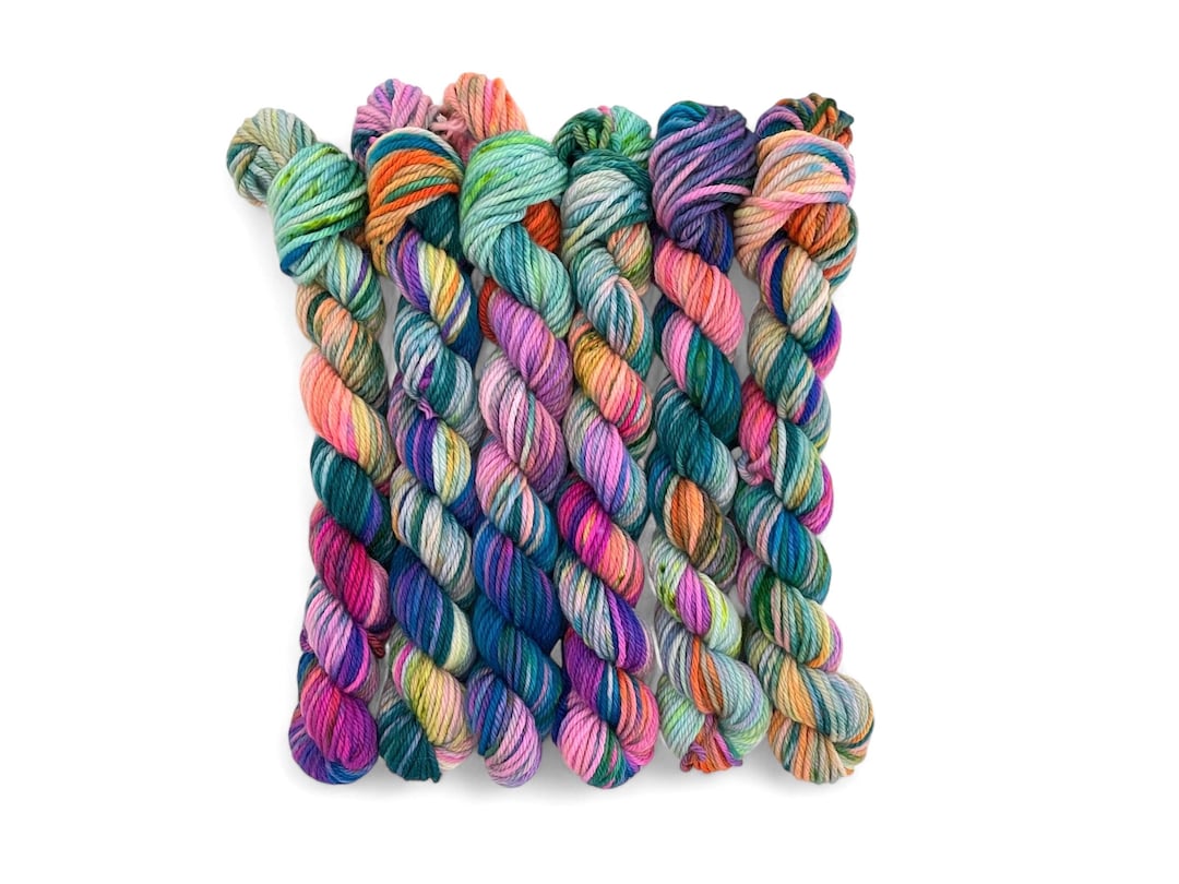Mini Skein - Hand Dyed Yarn - Double Knit (DK) Weight - 1 X 20g Skein ...