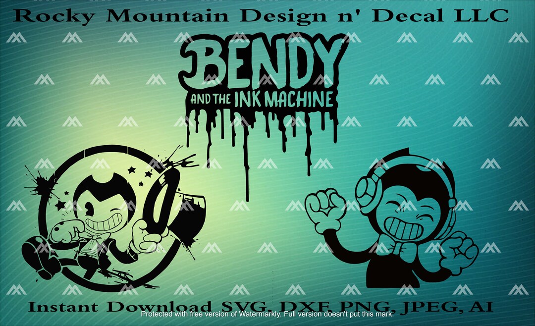 Bendy and the Ink Machine Instant Download Svg, Dxf, AI, Png, Jpeg - Etsy