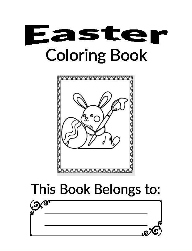 Printable Easter Coloring Book - Etsy