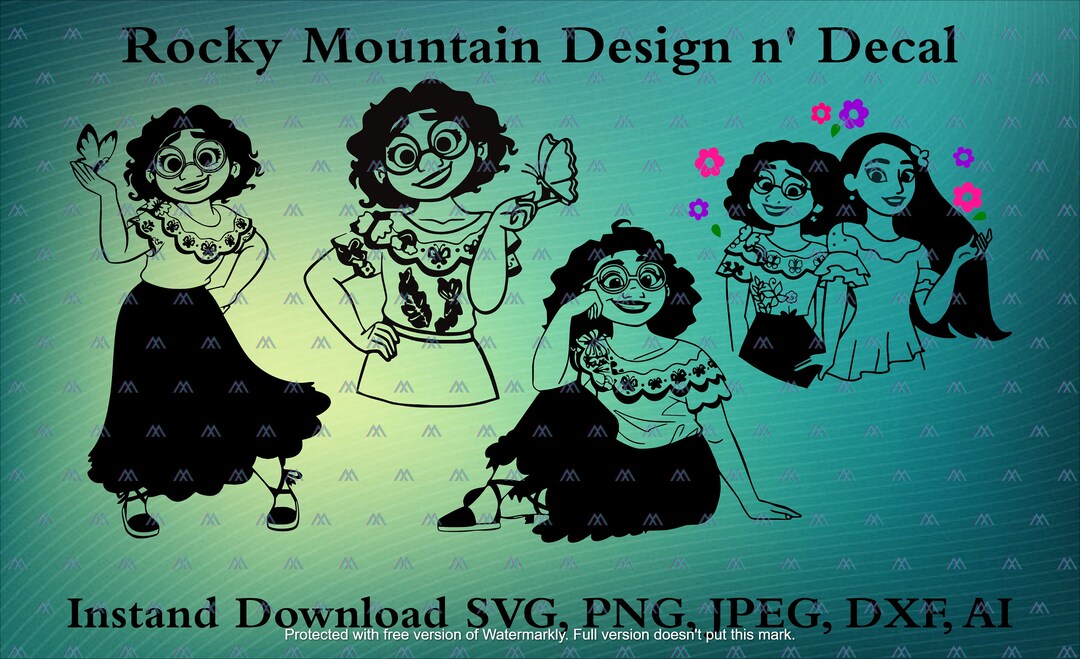 Mirabel Family Madrigal Instant Download Svg, Png, Jpeg, Dxf, AI - Etsy