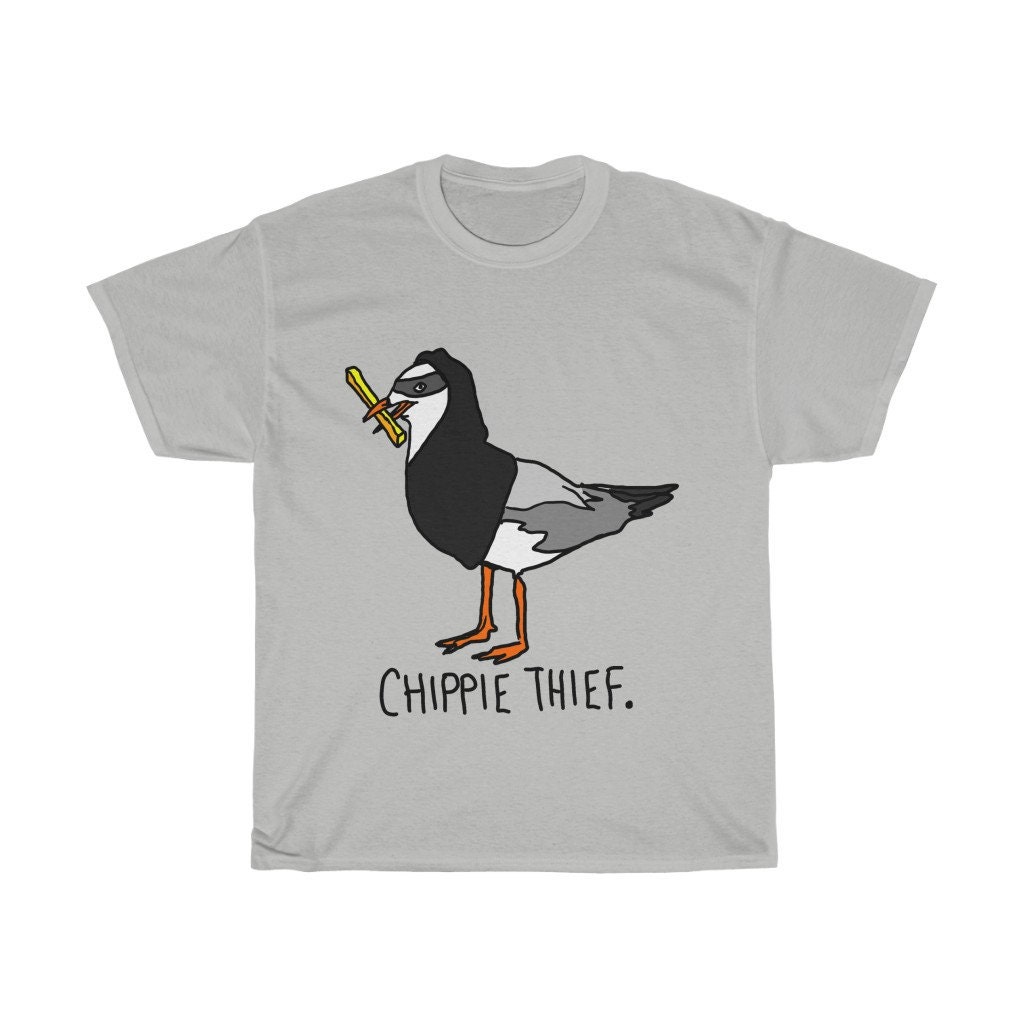 Funny Seagull Chippie Shirt - Potato Chip T-shirt of an Australian ...