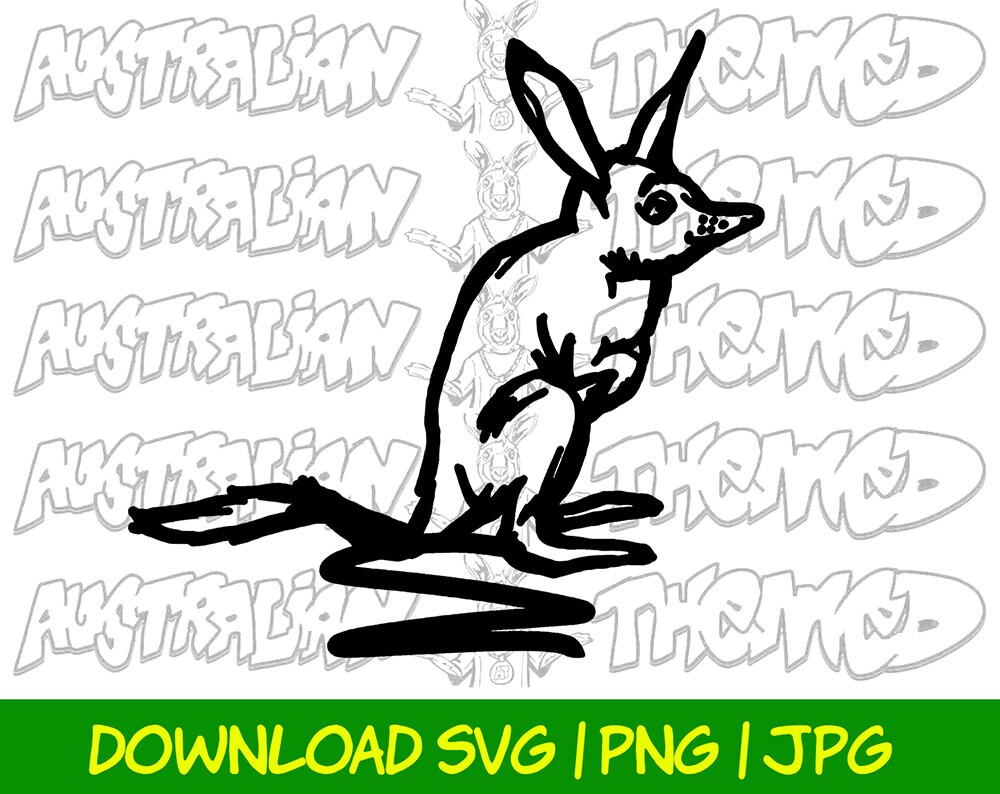 Australian Bilby Clipart SVG, Bilby Svg, Bilby Clipart, Bilby Line Art ...