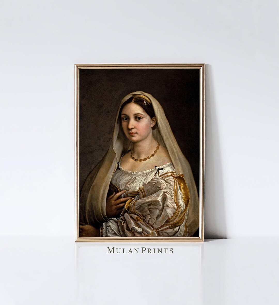 Raphael 1515 the Veiled Woman Vintage PRINTABLE Wall Art Print A34005 ...