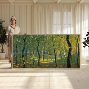 Shade Trees Framed Canvas Art Prints : Forest View Wall Art,various ...