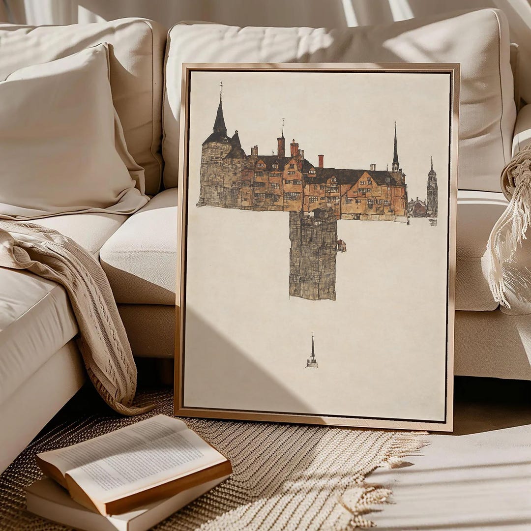 Original Harvard University Wall Decor | Poster Castle Scenery Wall Art ...