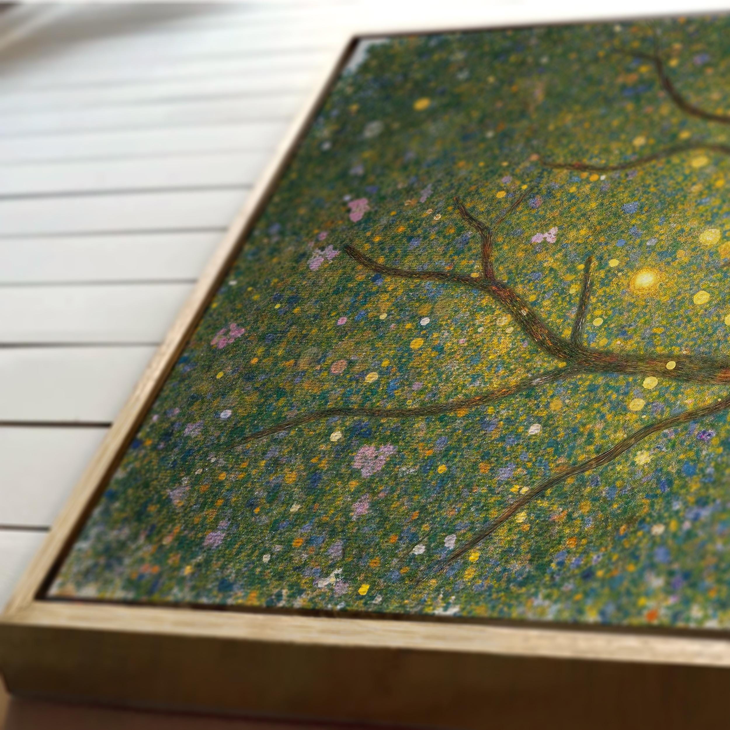 Spring Tree Framed Canvas Art Prints : Romantic Scenery Oversize Wall ...