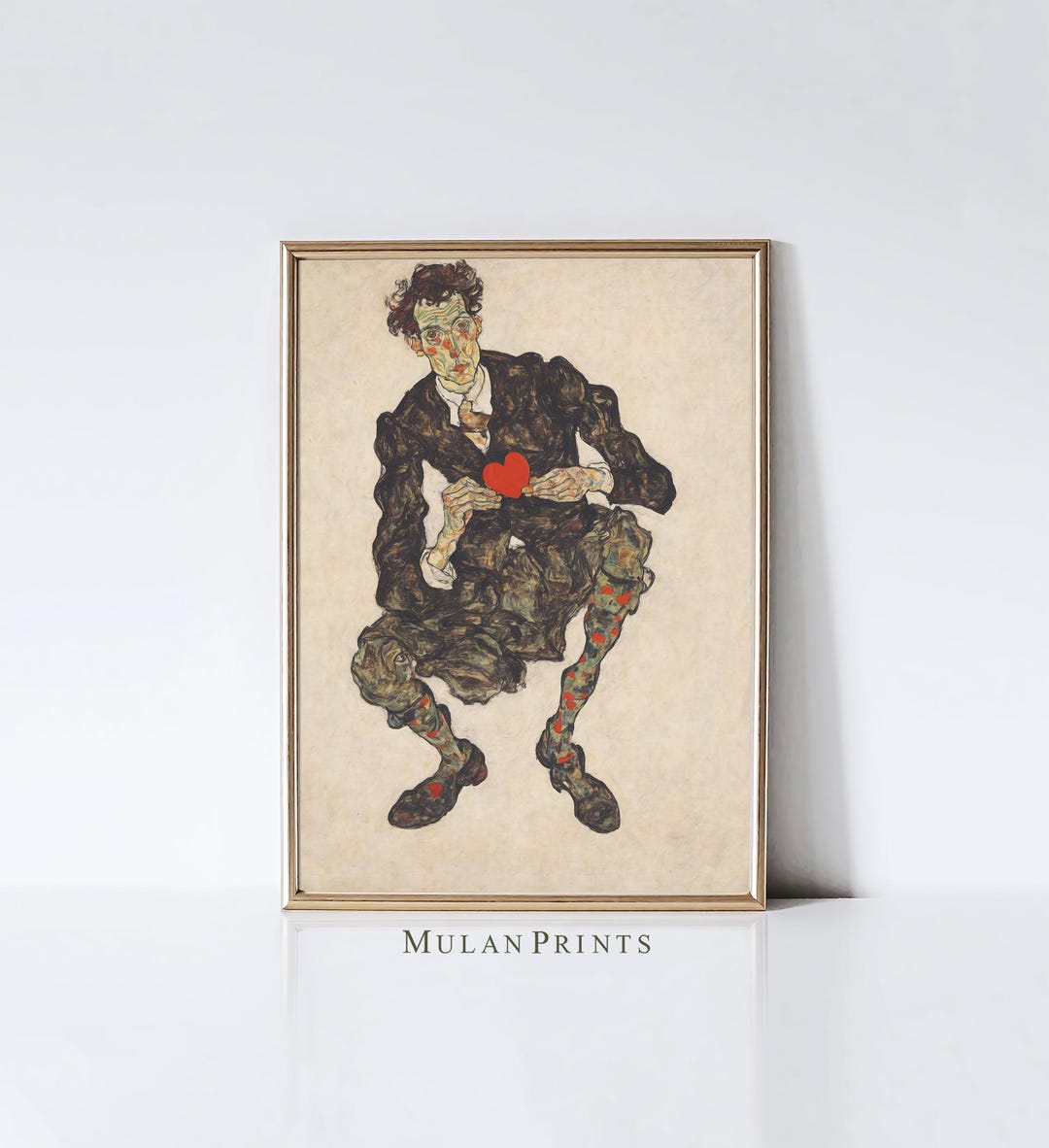 Expressionism Paint | PRINTABLE Warm Man Portrait Sketch | Fine Art ...